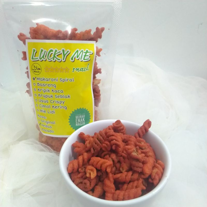 Jual Makaroni Spiral Ulir Pedas Camilan Snack | Shopee Indonesia