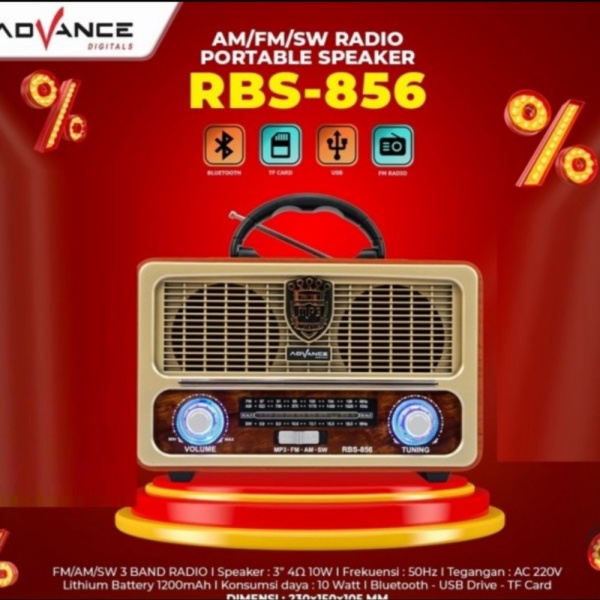 Jual radio advance rbs 856 rbs856 radio jadul radio kuno | Shopee Indonesia