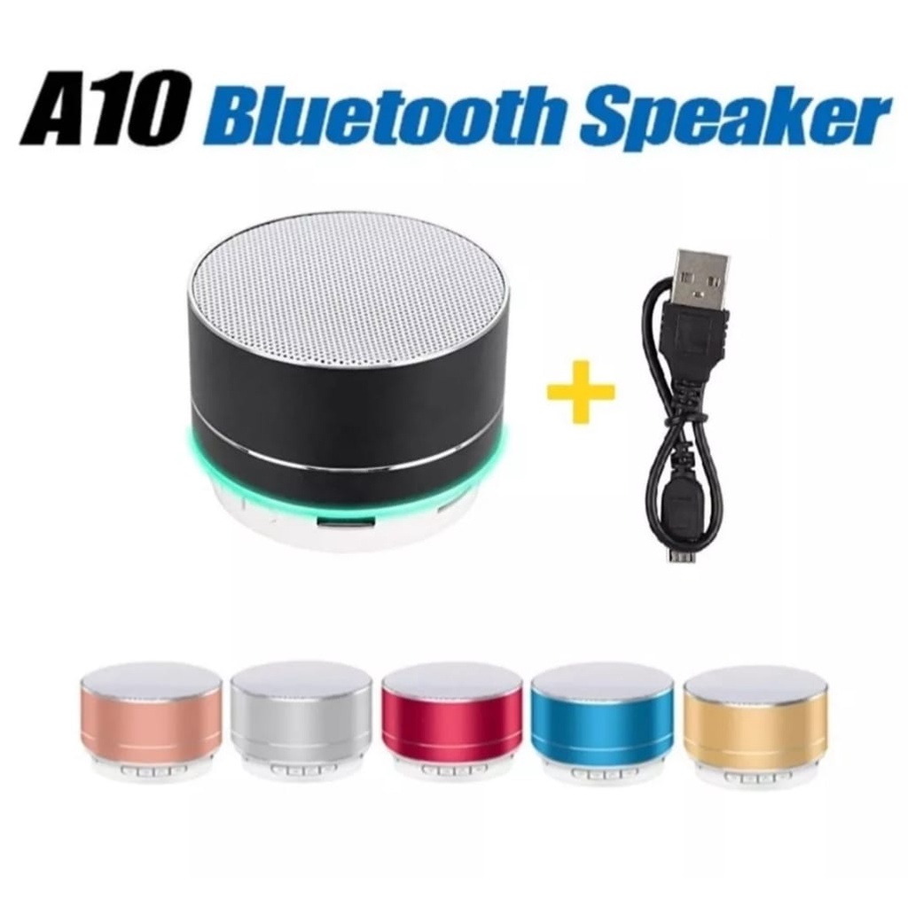 Jual Speaker Bluetooth Mini A10 Portable Wireless Murah Dengan Lampu ...