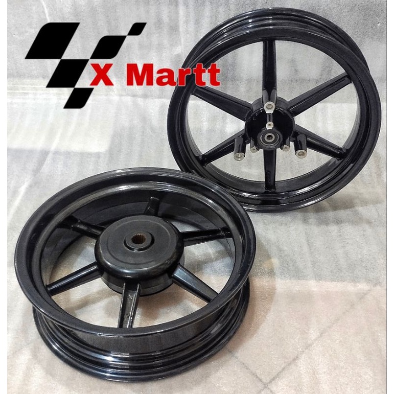 Jual Velg Racing Yamaha Aerox 155 V Rossi Venom Starmax Palang 6 Hitam | Shopee Indonesia