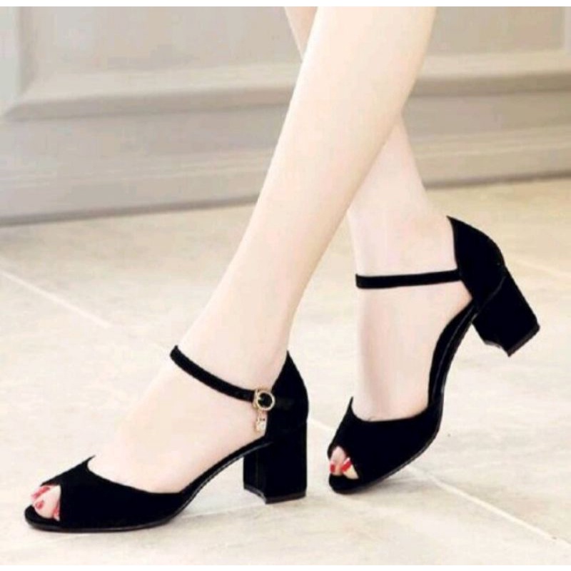 Jual Heels wanita hak tahu 5cm kokop tali md13 | Shopee Indonesia