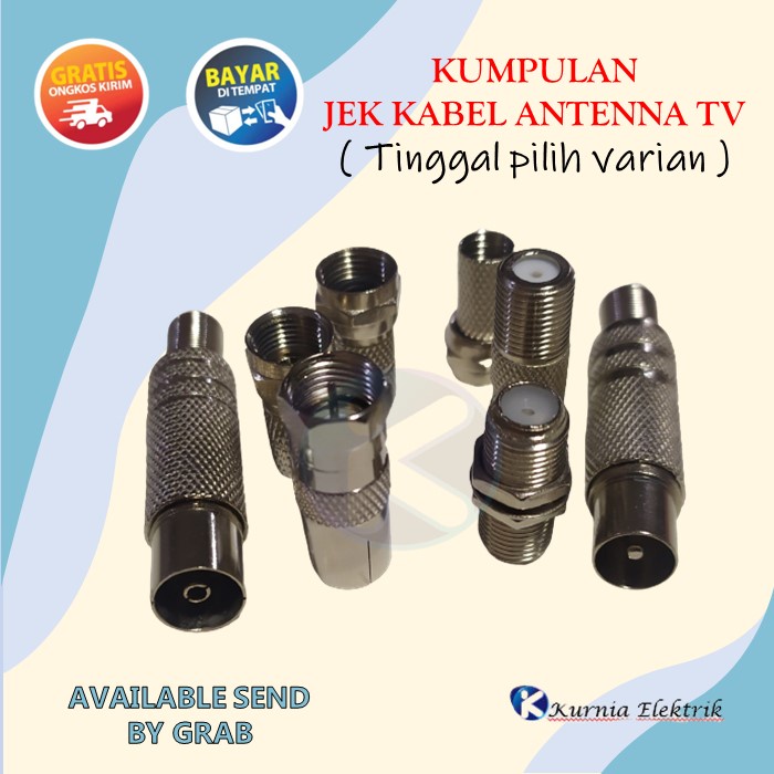 Jual Jack Kabel Antena TV Jek TV Lengkap Bahan Besi | Shopee Indonesia