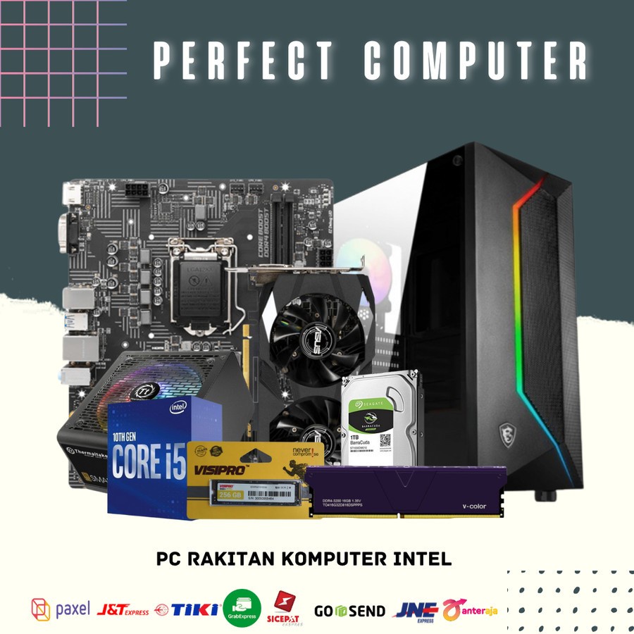 Jual PC RAKITAN Intel i5-10400F | GTX1650 4GB | GDDR5 | SSD M.2 NVME ...