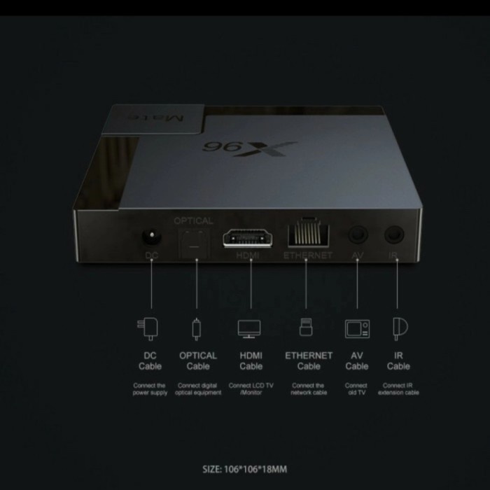 Jual Produk Terbaru X96 Mate Smart Android Tv Box 432 4Gb32Gb Tvbox 4Gb ...