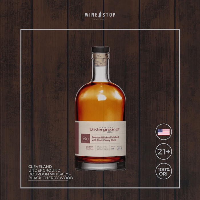 Jual CLEVELAND UNDERGROUND BOURBON WHISKEY - BLACK CHERRY WOOD 750ml ...