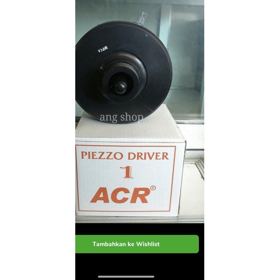 Jual Driver Tweeter 300W ACR Piezo Driver 1 Driver Horn Tweeter ...
