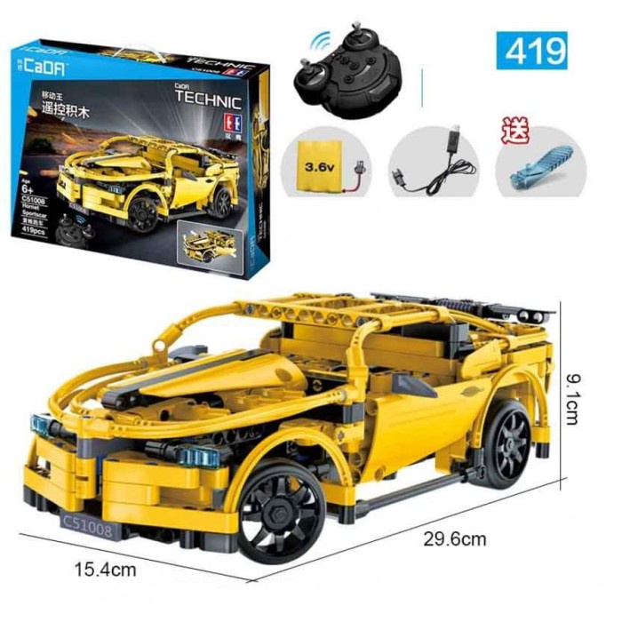 Jual Double E CADA Bricks Sports Car C51008W Remote Control Hobby And ...