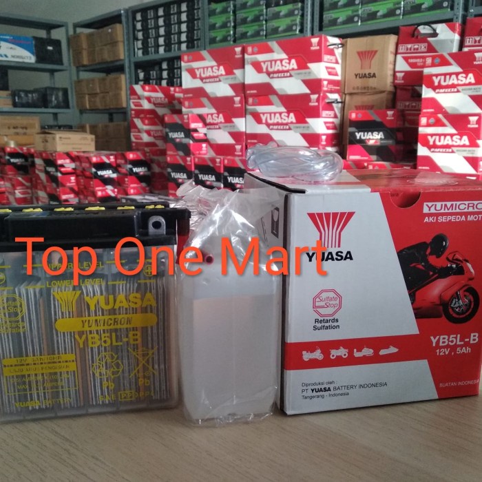 Jual AKI MOTOR AKI / ACCU BASAH YUASA YB5L-B YB5LB | Shopee Indonesia