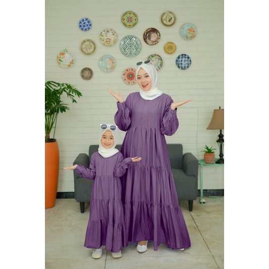 Jual LittleLena KALUNA DRESS IBU DAN ANAK USIA 1 - 12 TAHUN BAHAN RAYON ...