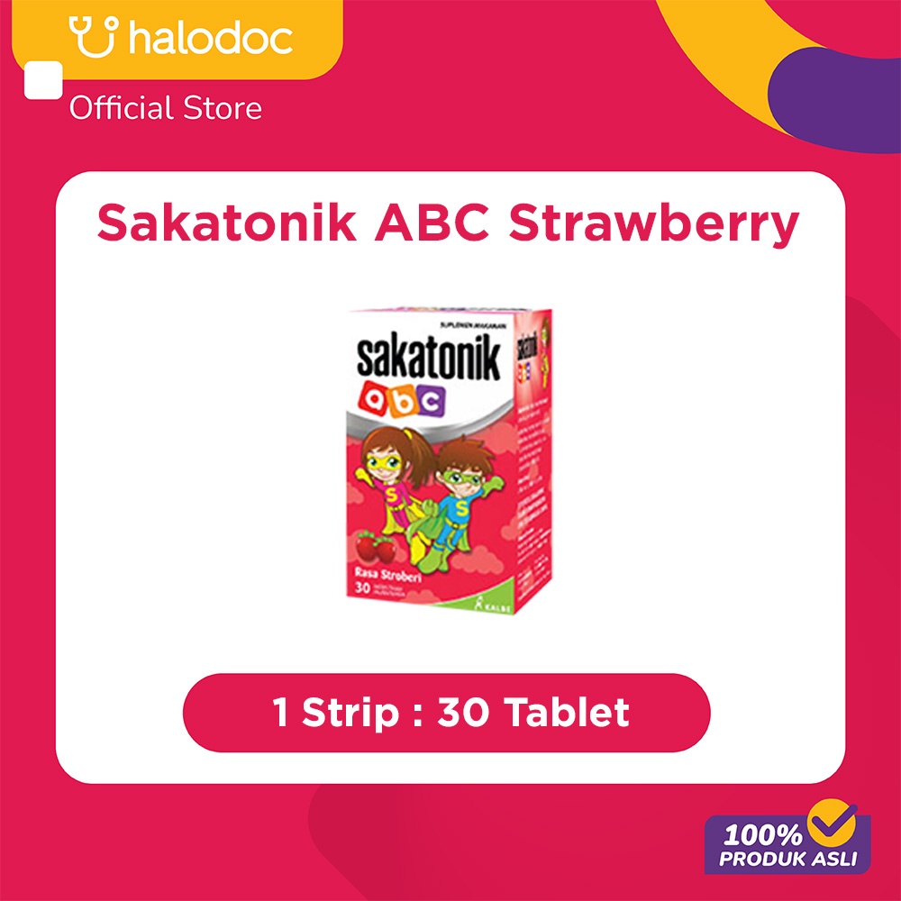 Jual Sakatonik ABC Strawberry 30 Tablet | Shopee Indonesia