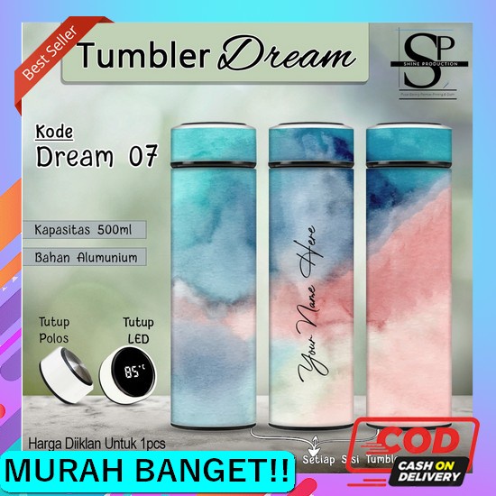 Jual Tumbler Minum Aesthetic Keren Costum Estetik Tumblr Botol Kaca ...