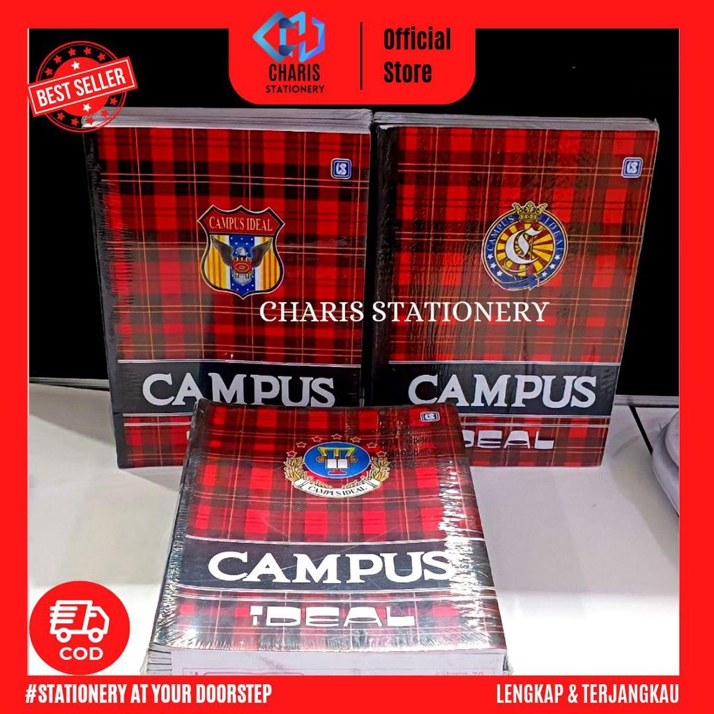 Jual CHARIS STATIONERY - Buku Tulis Campus IDEAL Isi 36 Lembar (10 Buku/Pak) | Shopee Indonesia