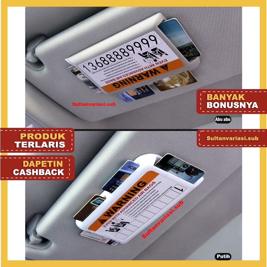 Jual Organizer Tempat ETOLL Card Karcis Parkir atm card Kartu E TOLL Tiket Parkir E-Money Warna ...