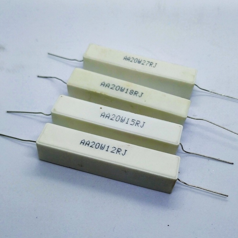 Jual RESISTOR KAPUR 20W 121 15 18 27 OHM RESISTOR 20 WATT ORIGINAL ...
