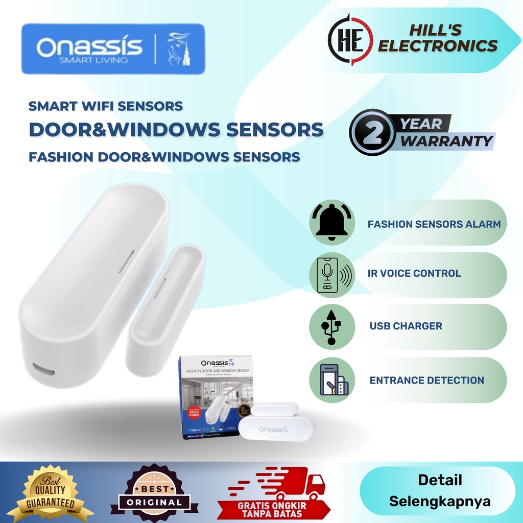 Jual ONASSIS Smart Door & Windows Wifi Sensors | Shopee Indonesia