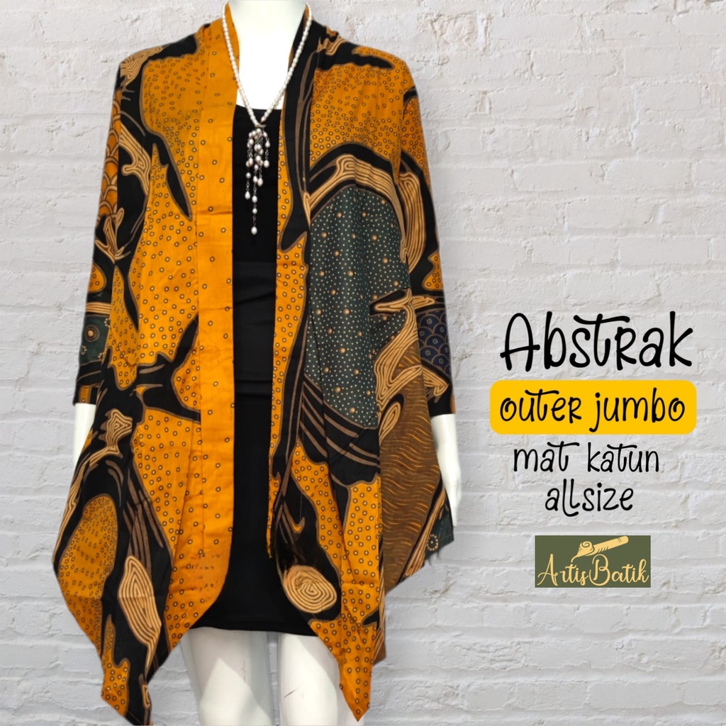 Jual OUTER JUMBO ABSTRAK VEST BATIK OUTER BATIK JUMBO LD 120 XXXXXXL ...
