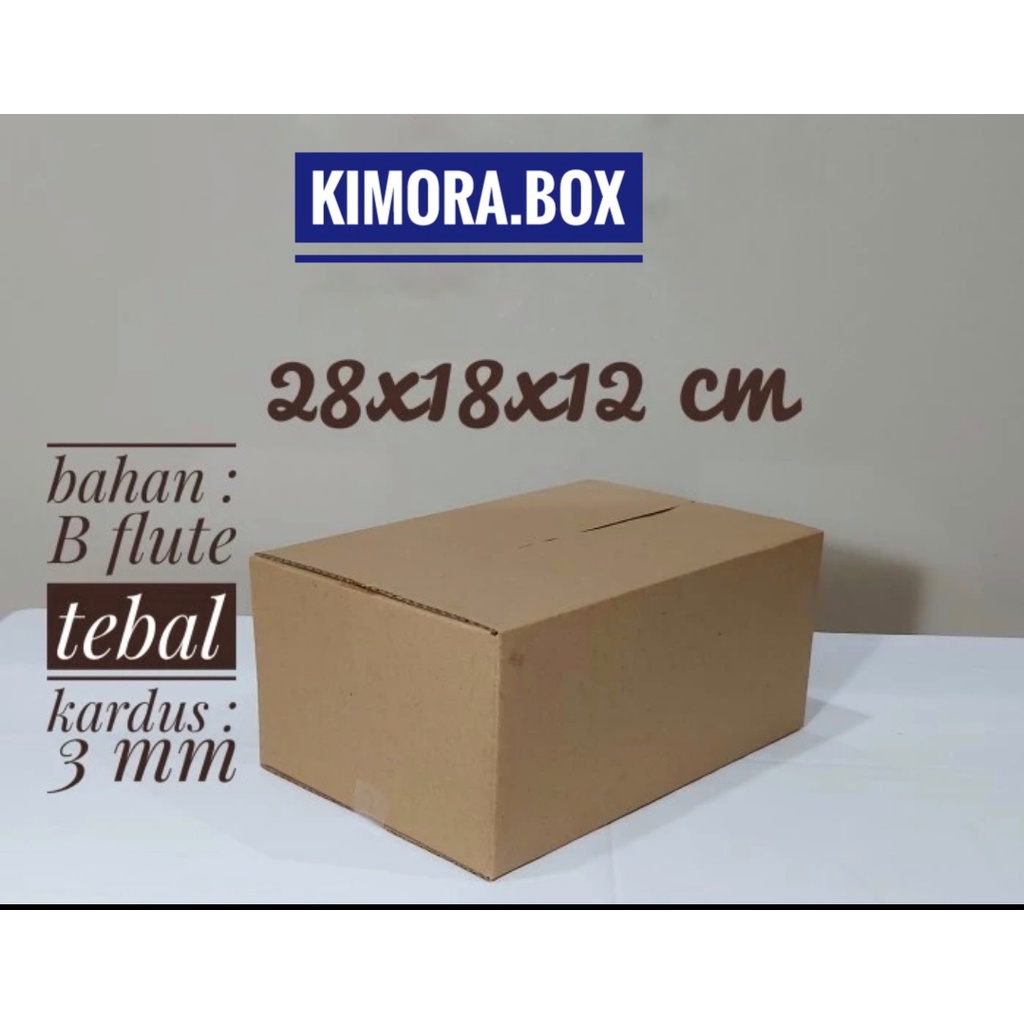 Jual Kardus karton uk. 28x18x12 cm Kotak Box SHEET/SINGLE WALL untuk ...