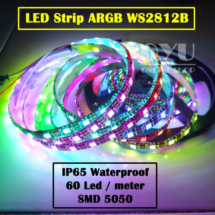 Jual PROMO [Per Mata] LED Strip WS2812B Addresable RGB 5V 5050 IP65 60 ...