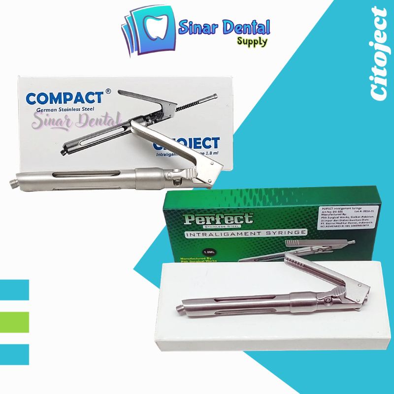 Jual DENTAL CITOJEC OTOMATIS COMPACT STAINLESS STELL CITOJEK | Shopee ...
