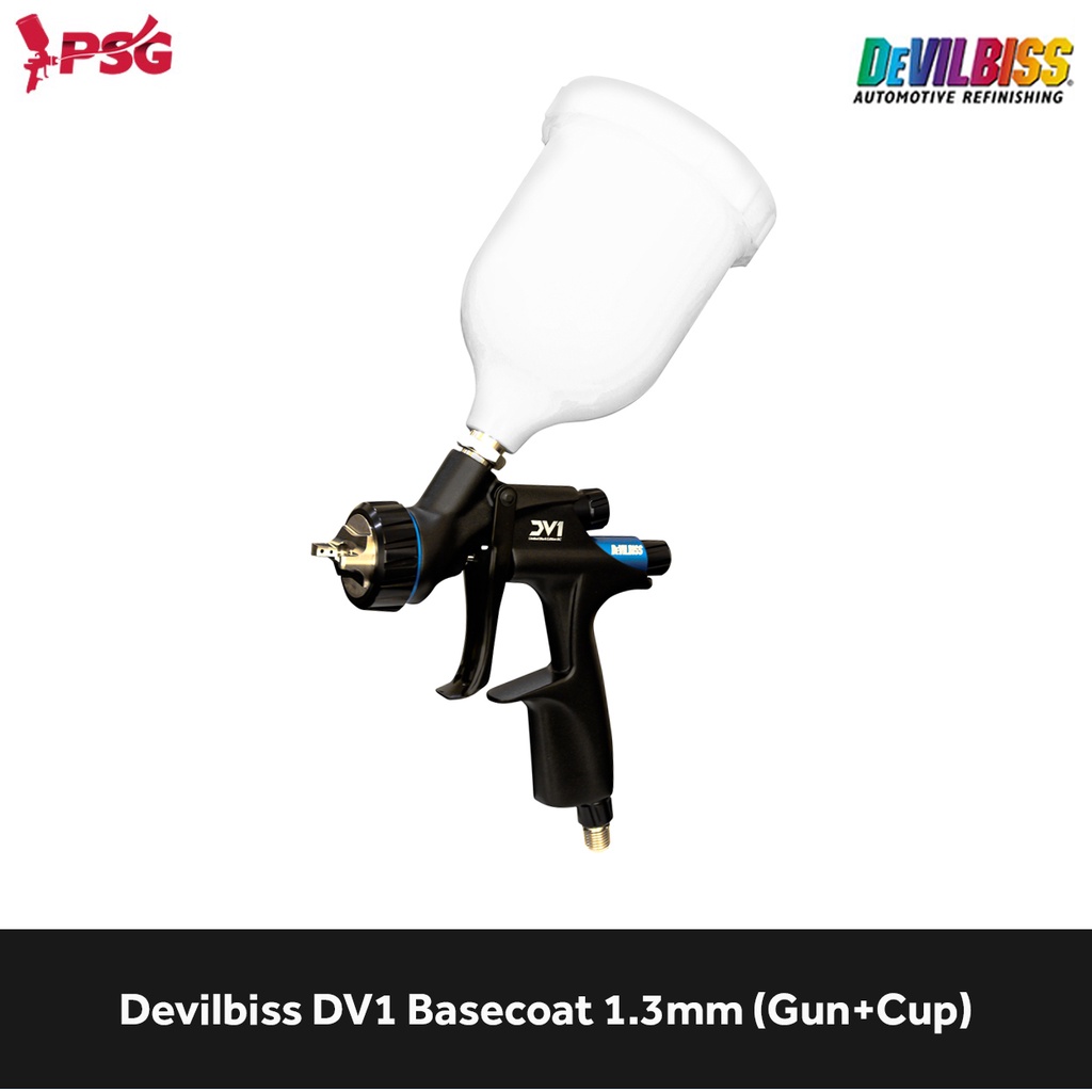 Jual Devilbiss DV1 Basecoat 1.3mm (Gun+Cup) | Shopee Indonesia