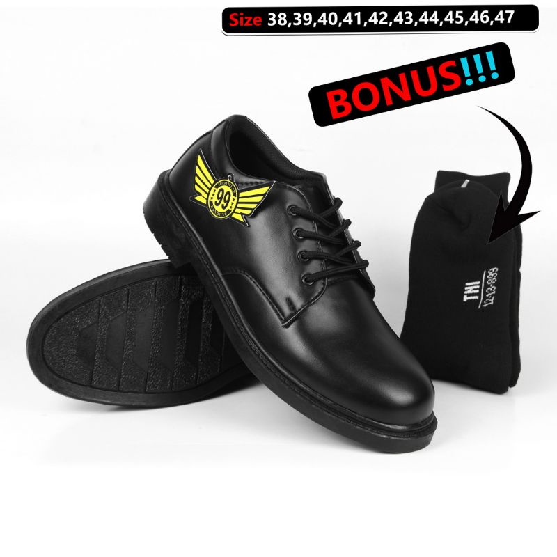 Jual SEPATU PDH PENDEK PANTOFEL KILAP&DOP SECURITY SEPATU PDH DINAS ...