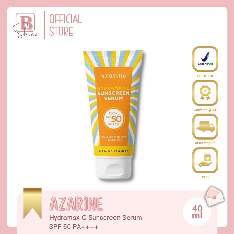 Jual (AZARINE) HYDRAMAX SUNSCREEN SERUM SPF 50 PA++++ | 40ml | Shopee ...