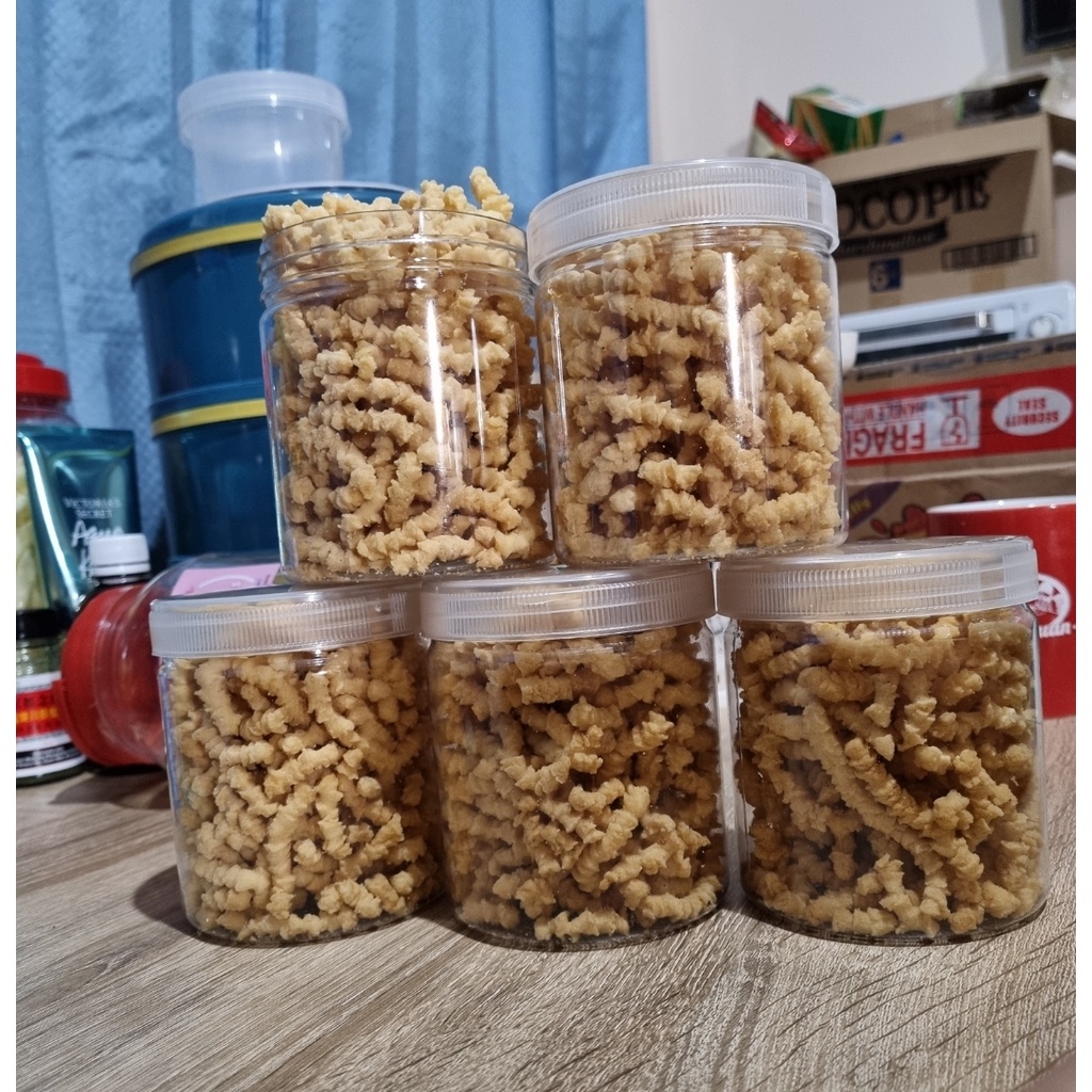 Jual Jajanan Kerupuk ulat Sutra /Kue Kering /Gurih Dan renyah /Kue Ulat ...