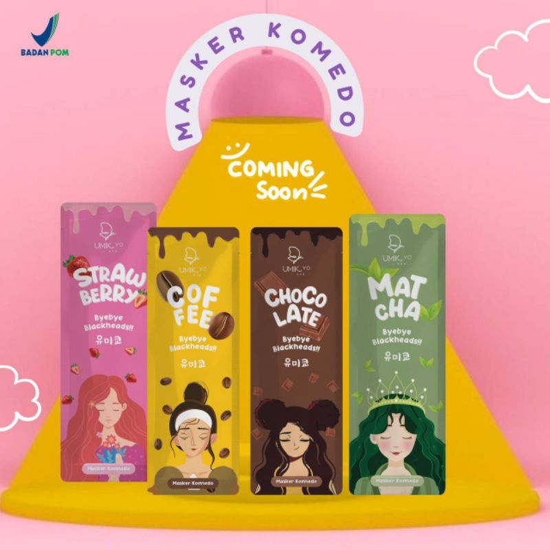 Jual (bonus spatula) MASKER KOMEDO NAVY UMIKYO ORIGINAL BPOM • MASKOM ...