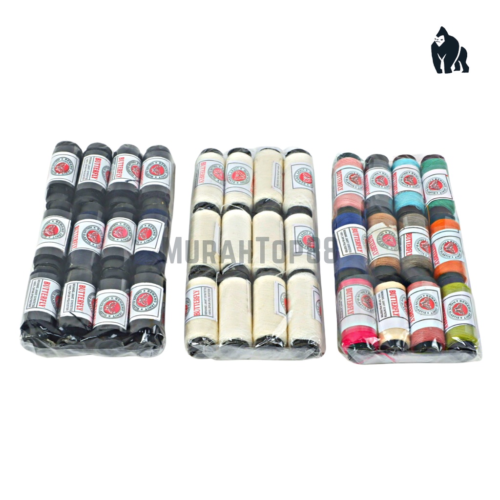 Jual [ISI 12 PCS] Benang Jahit Tangan Besar Multiwarna Hitam Putih ...