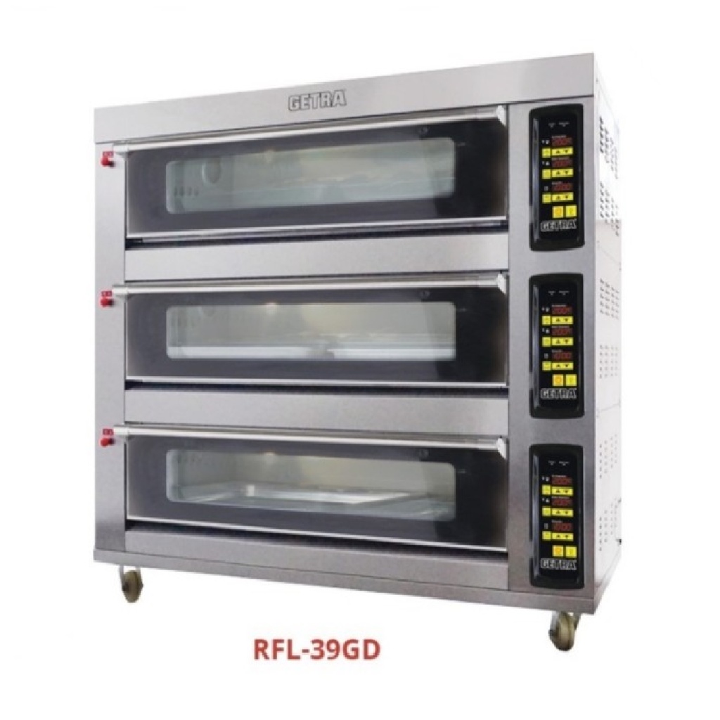 Jual SATMESIN Gas Baking Oven 3 Deck 9 Tray RFL-39GD Getra / Oven ...