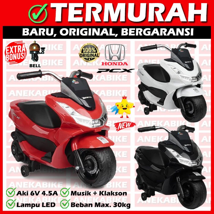 Jual Motor Aki Anak PCX Mini PMB K-612C Garansi Resmi + Bonus Bell ...