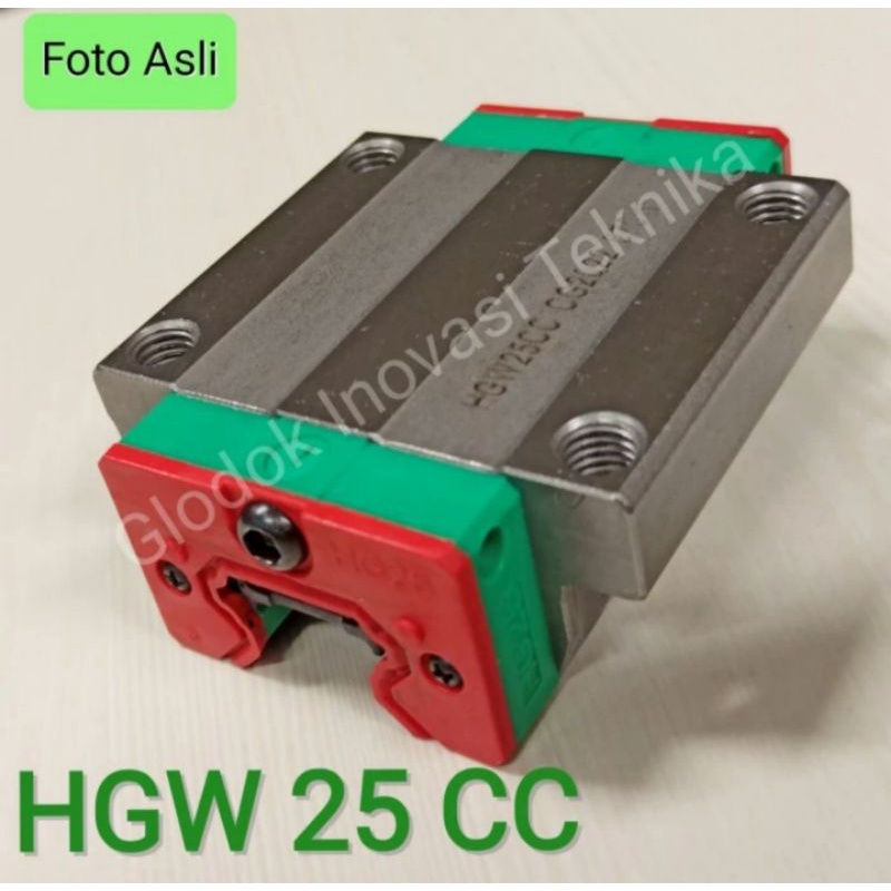 Jual Linear Guide bearing sliding HGW 25 HGW25 HG25 25mm HGW25CC block ...