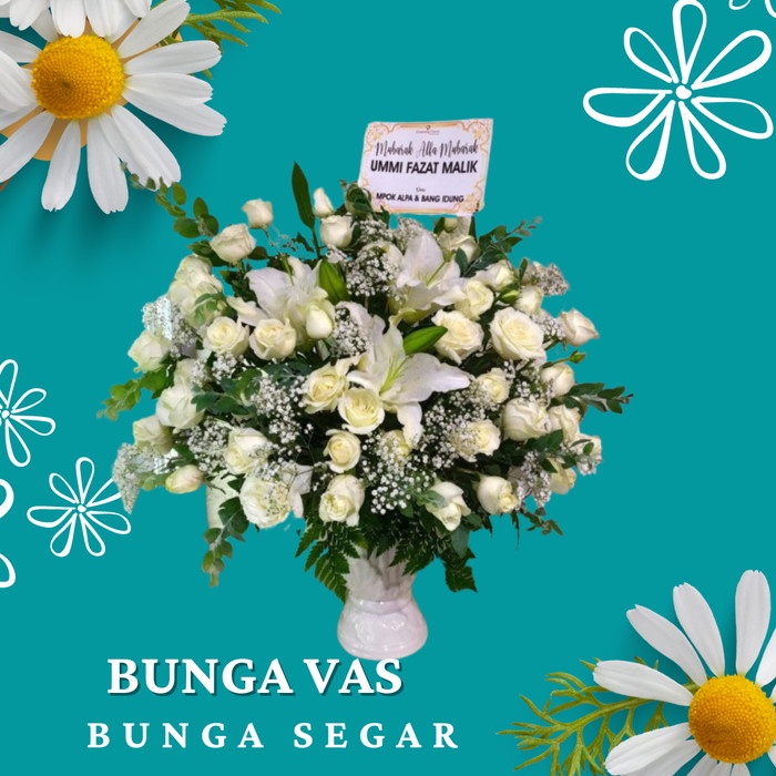 Jual rangkaian bunga vas/ bunga meja/ bunga asli/ buket bunga asli ...