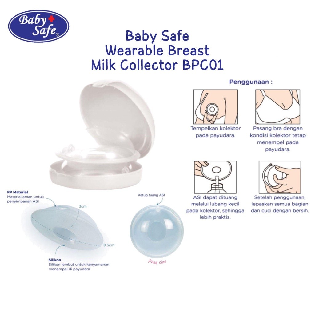 Jual Baby safe BPC01 Breast Milk collector / penampung asi isi 2pcs ...