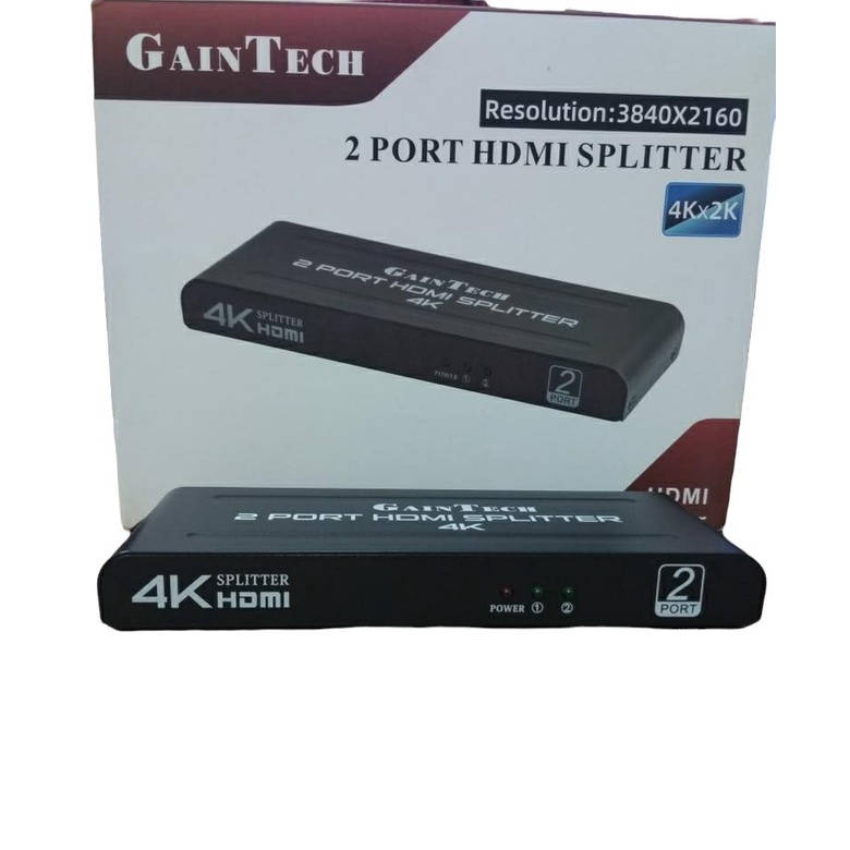 Jual SPLITTER HDMI 1-2PORT GAINTECH + ADAPTOR | Shopee Indonesia