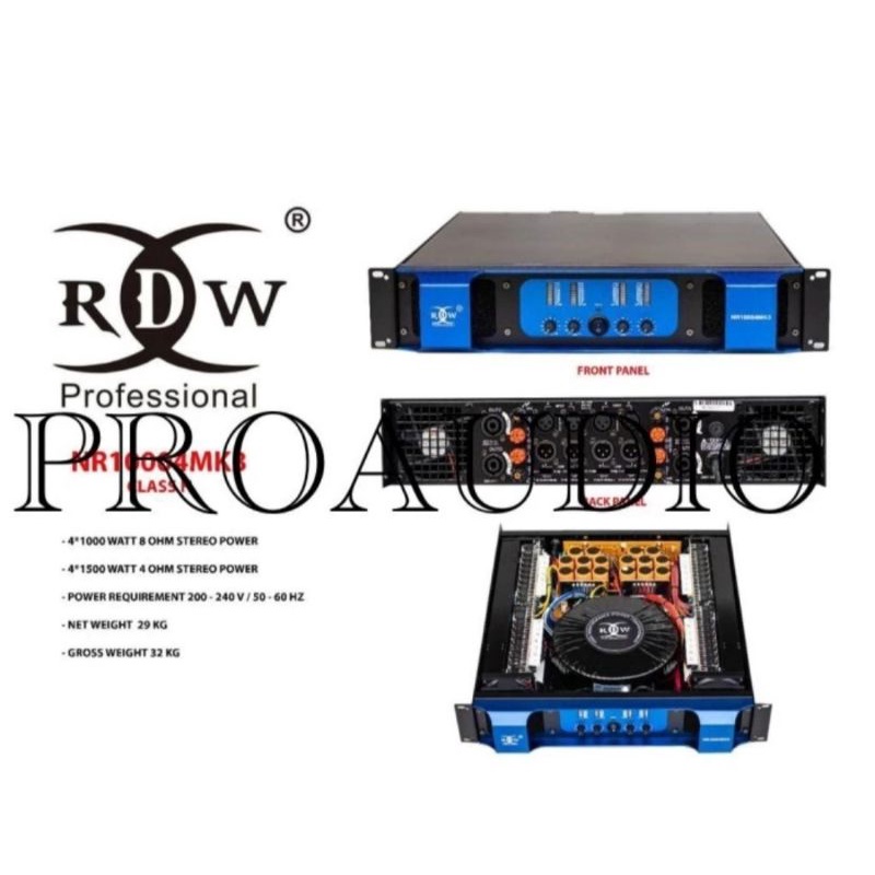Jual POWER AMPLIFIER NR10004MK3 / NR 10004 MK3 RDW PROFESSIONAL ...
