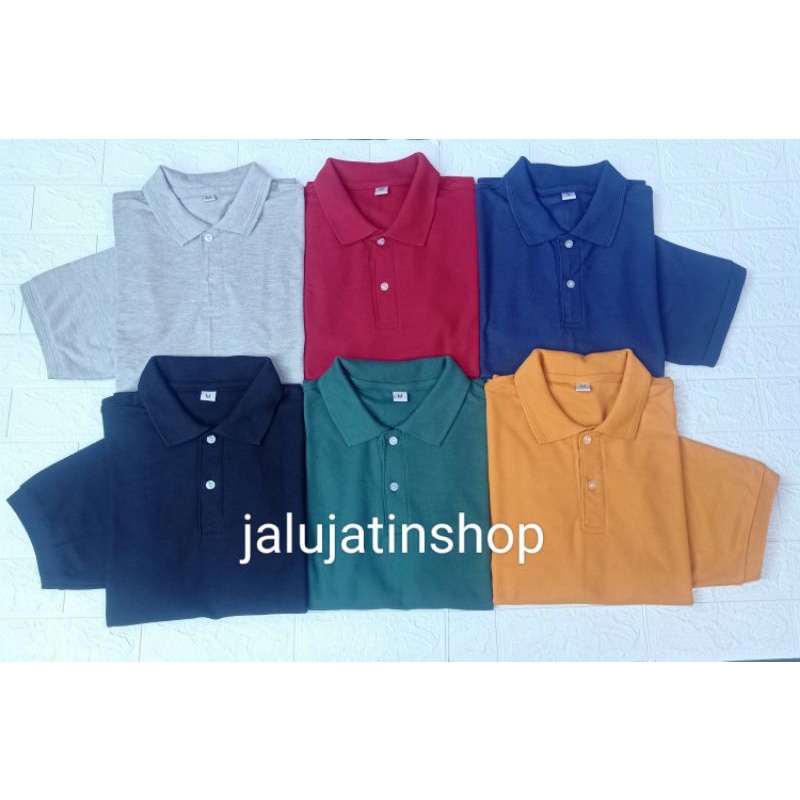 Jual KAOS POLO SHIRT WANGKI COTTON CVC PIQUE 24s/KAOS KERAH/KAOS POLO KERAH POLOS KATUN | Shopee ...
