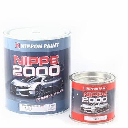Jual NIPPE 2000 Cat Dasar Epoxy Primer Putih / Abu 2Komponen 1Kg 1 Kg ...