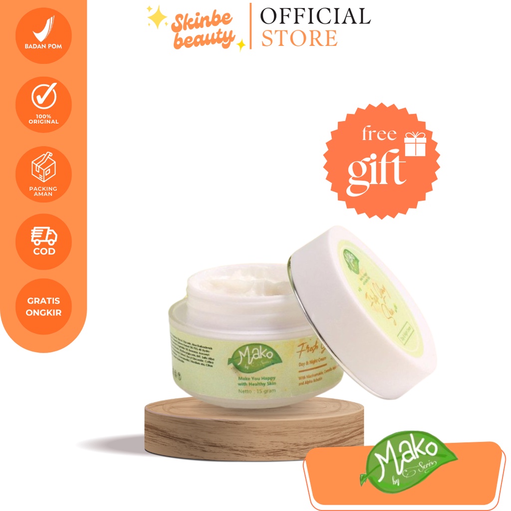 Jual Mako by Seris - Fresh Glowy Skin Day & Night Cream | Shopee Indonesia