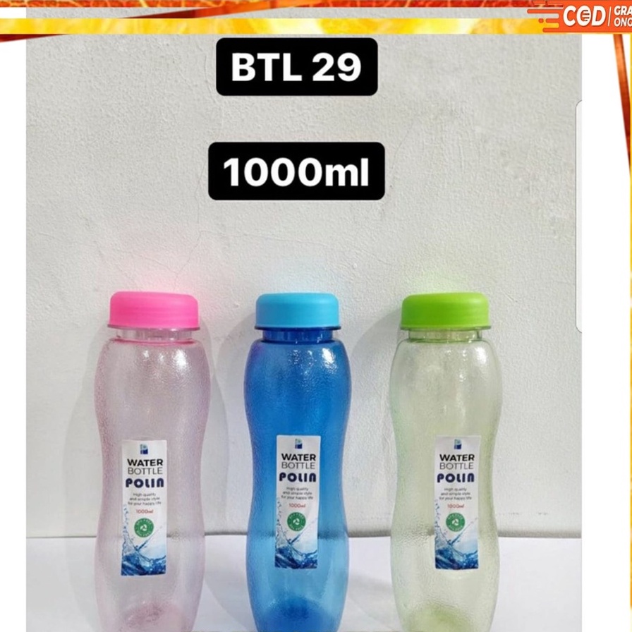 Jual BOTOL AIR MINUM BULAT BTL-29 WARNA 900ML VIRAL | Shopee Indonesia