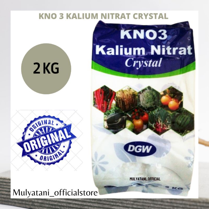 Jual Pupuk DGW KNO3 Kalium Nitrat Crystal 2 KG ORIGINAL Kemasan Pabrik ...