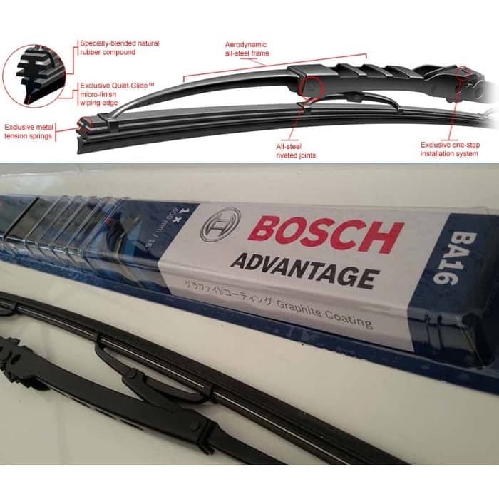 Jual Wiper Karet Kaca Depan Mobil All New Fortuner Vrz Original Bosch 2Pcs | Shopee Indonesia