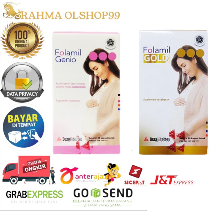 Jual FOLAMIL GENIO 30 kapsul / Folamil Genio 30 kapsul/ Folamil ...