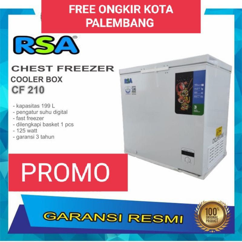 Jual CHEST BOX FREEZER COOLER BOX RSA CF 210 CF210 200 LITER | Shopee ...
