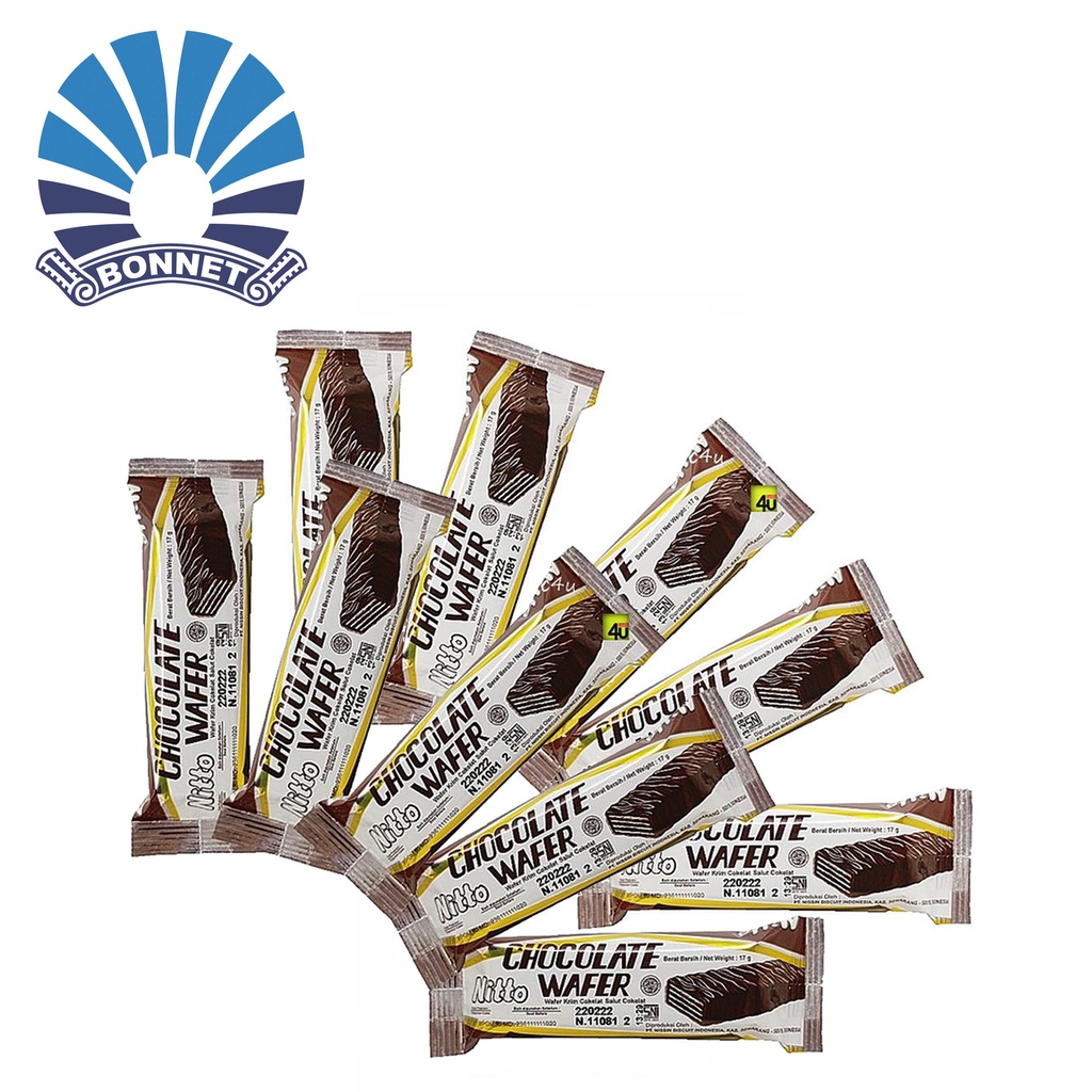 Jual Nitto Chocolate Wafer 10's 8888166336599 | Shopee Indonesia