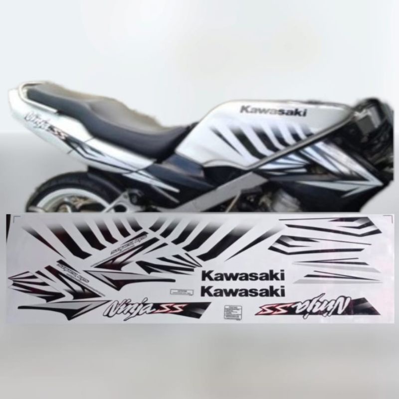 Jual Striping Lis Sticker Motor Kawasaki Ninja SS Tahun 2014 2015 Zebra ...
