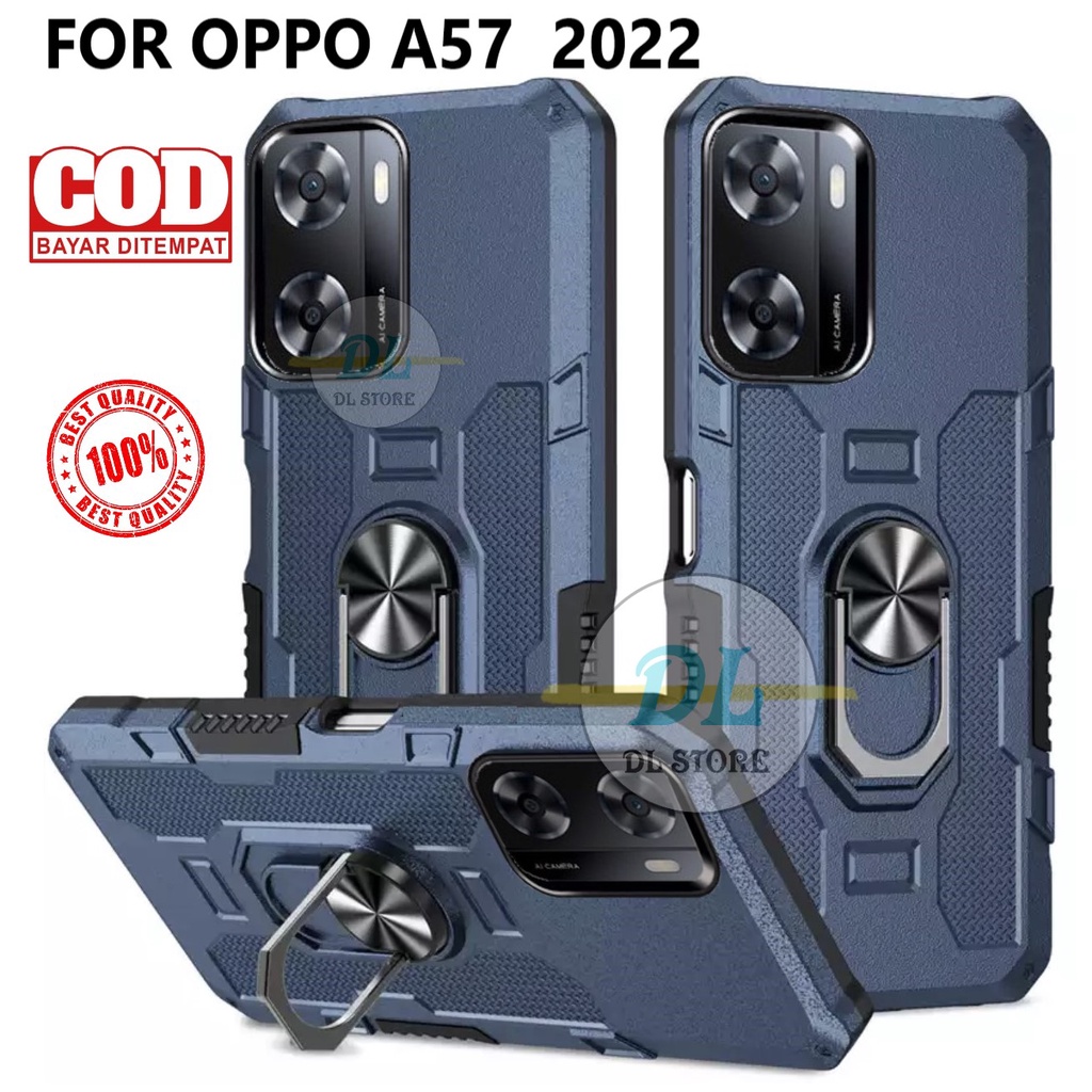 Jual Casing Oppo A57(New 2022)Hard Case Ring Armor Robot Case Kickstand ...
