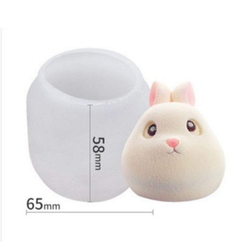 Jual Cetakan Kelinci Bunny silikon pudding coklat fondant Easter bunny ...