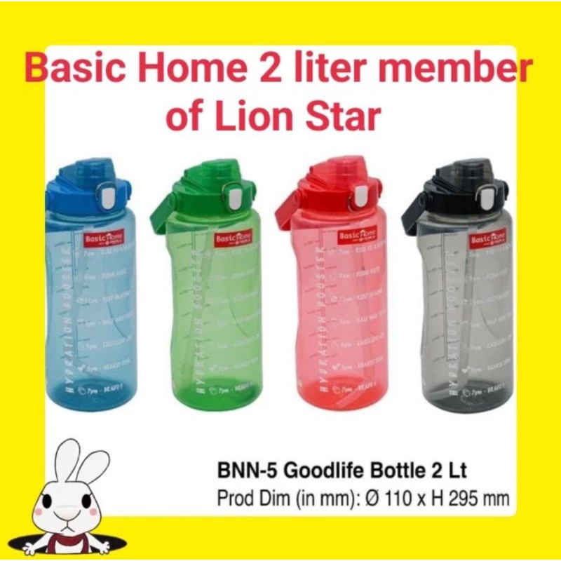 Jual botol minum 2 liter, Basic Home(member of Lion Star ) | Shopee ...