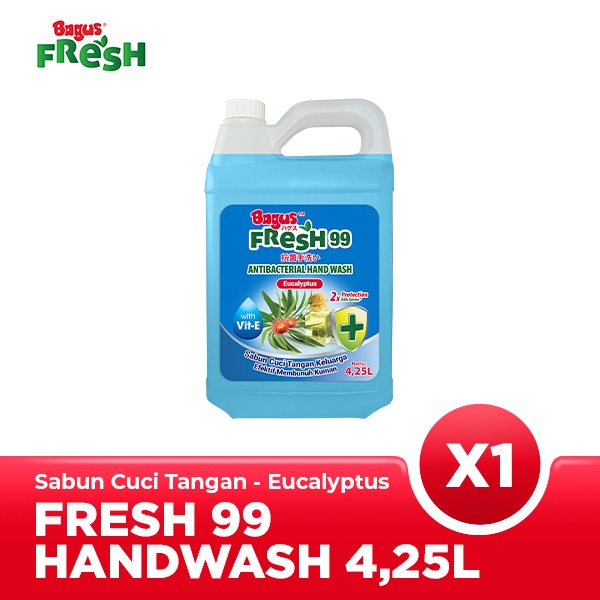 Jual Bagus Fresh 99 Sabun Cuci Tangan Jerigen 4,25 Liter dengan Vitamin ...